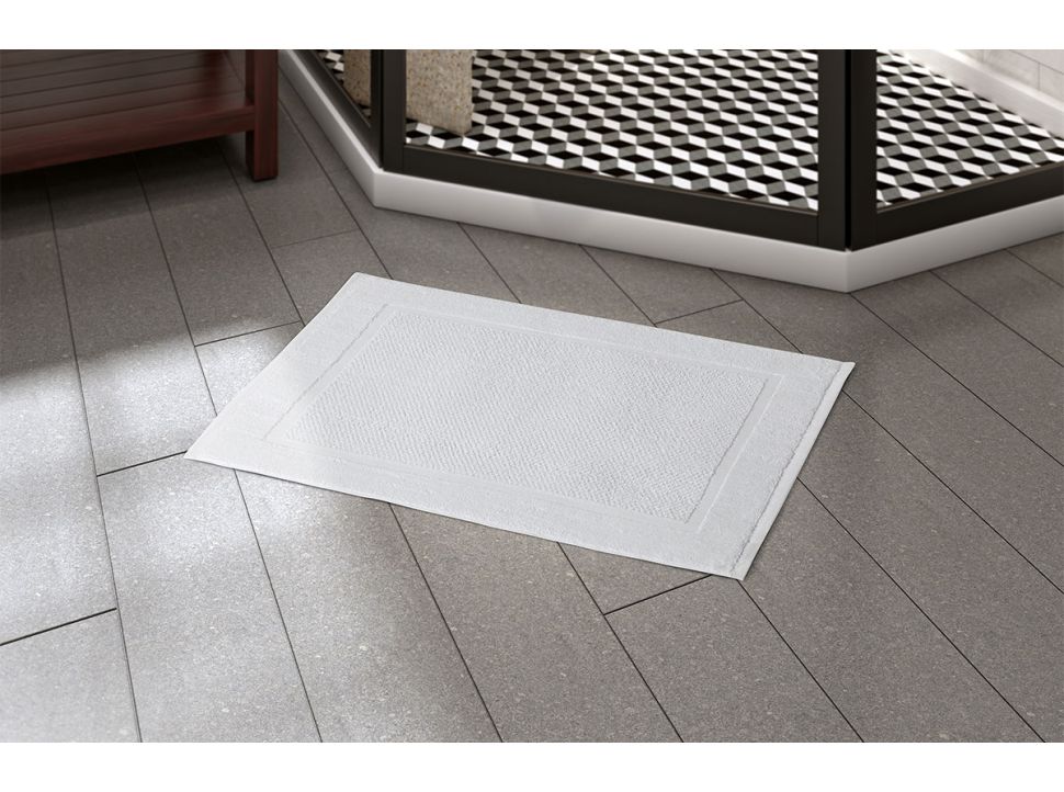 Shop Pullman Hotels | Cotton Pique Bath Mat in White